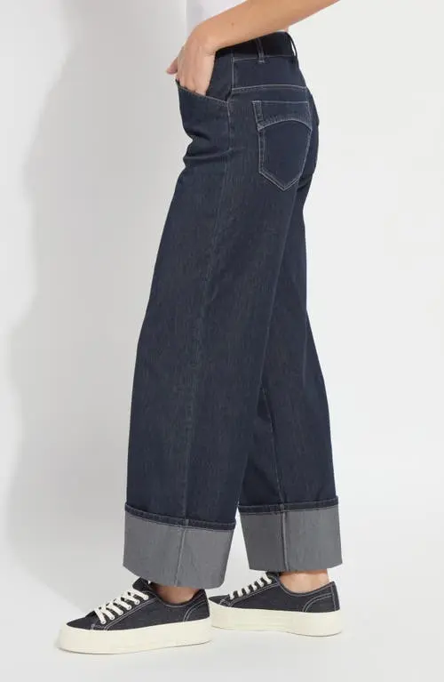 Lyssé Samara Cuffed Wide Leg Jeans