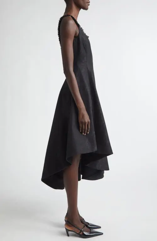 JASON WU Asymmetric Midi Cocktail Dress