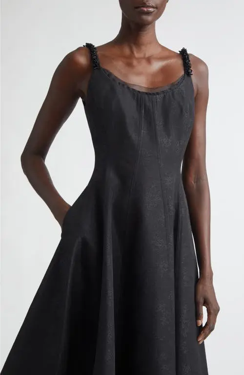 JASON WU Asymmetric Midi Cocktail Dress