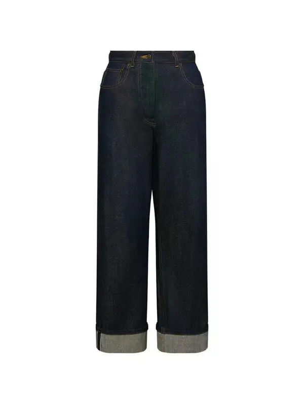 Thom Browne Five-pocket Cuffed Jeans