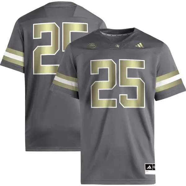 Adidas Georgia Tech Yellow Jackets Premier Jersey By - Gray