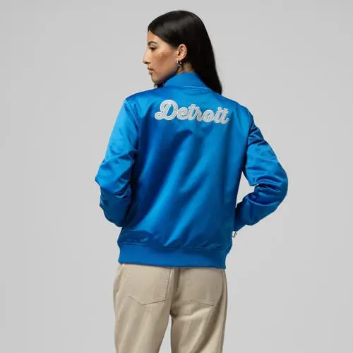 Mitchell & Ness Detroit Lions Full-snap Satin Jacket