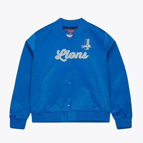 Mitchell & Ness Detroit Lions Full-snap Satin Jacket