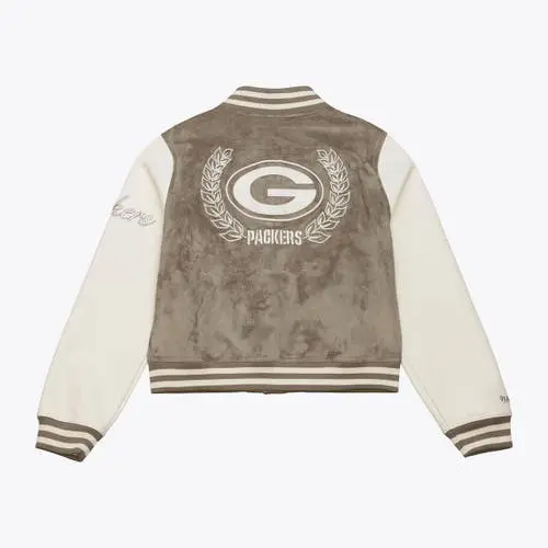 Mitchell & Ness Green Bay Packers Full-snap Varsity Jacket