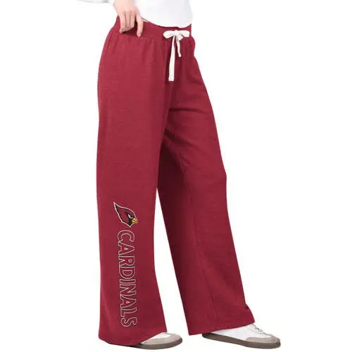 G-III 4HER BY CARL BANKS Arizona S Field Wide Leg Sweatpants - Cardinal
