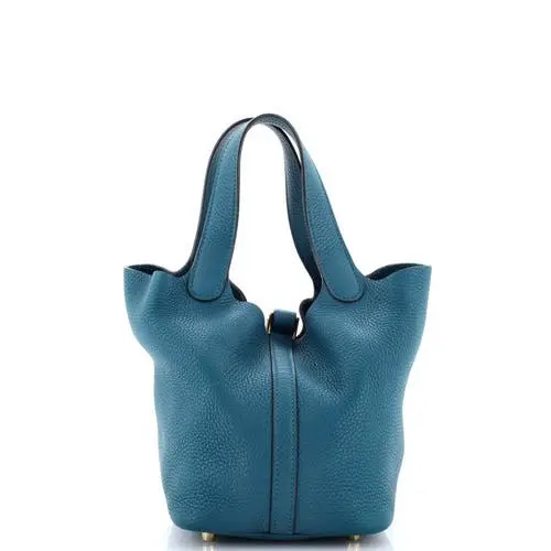 Hermès Picotin Lock Bag Clemence Pm - Green