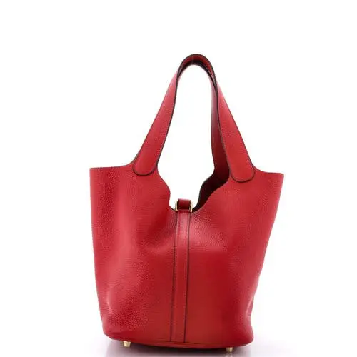 Hermès Picotin Lock Bag Clemence Mm - Red