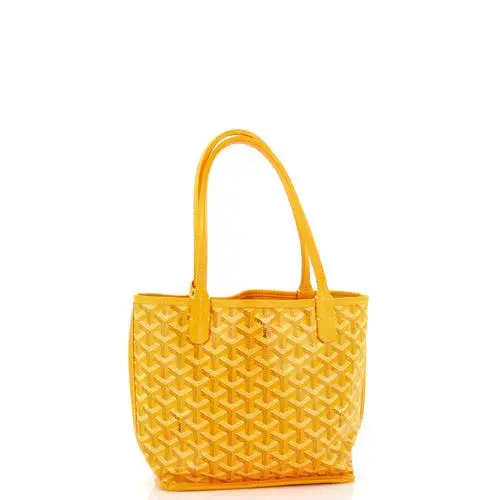 Goyard Anjou Reversible Tote Coated Canvas Mini - Yellow
