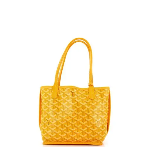 Goyard Anjou Reversible Tote Coated Canvas Mini - Yellow