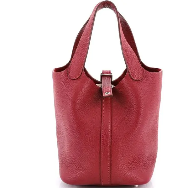 Hermès Picotin Lock Bag Clemence Pm - Red