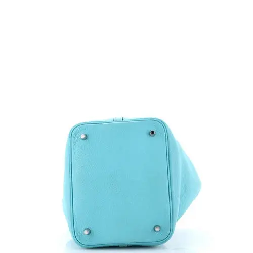 Hermès Picotin Lock Bag Clemence Mm - Blue