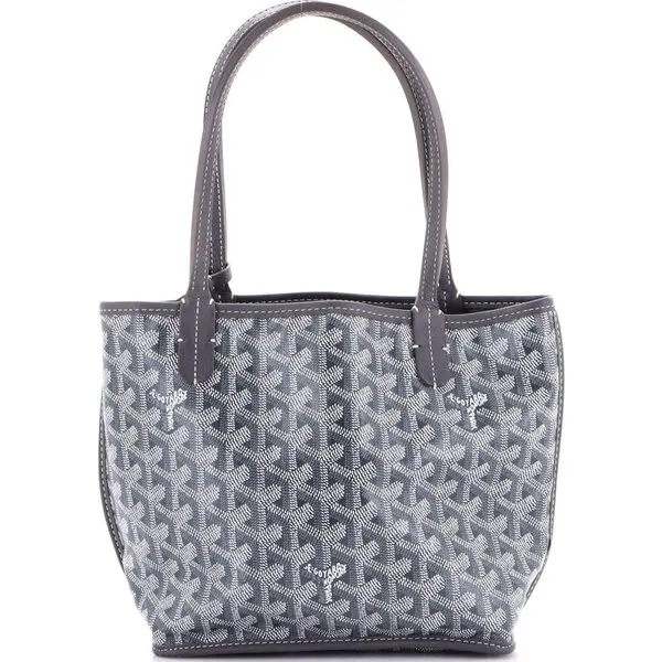Goyard Anjou Reversible Mini Tote Coated Canvas - Grey