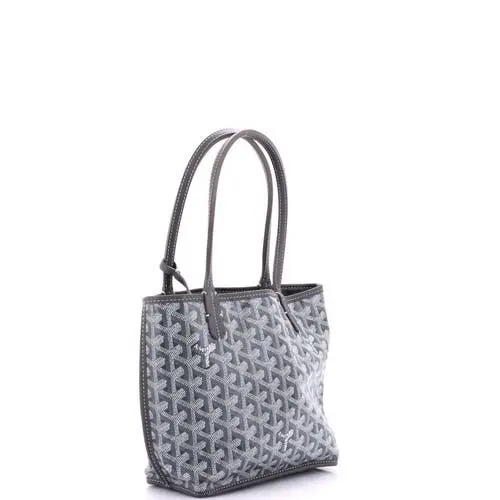 Goyard Anjou Reversible Tote Coated Canvas Mini - Grey