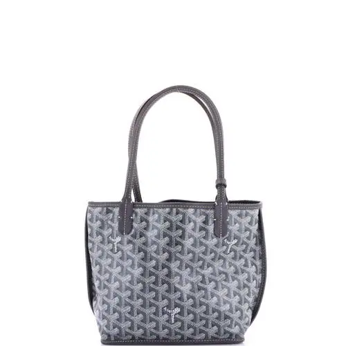 Goyard Anjou Reversible Tote Coated Canvas Mini - Grey