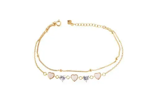 ARTE NOVA JEWELLERY Love I Bracelet - Silver Gold Plated
