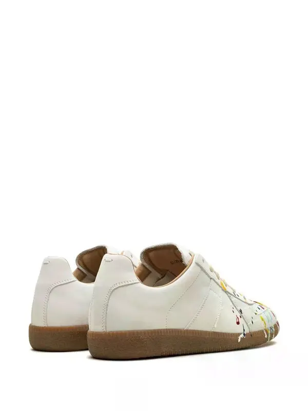 MAISON MARGIELA Replica Paint Splatter Sneakers - Neutrals