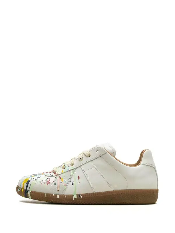 MAISON MARGIELA Replica Paint Splatter Sneakers - Neutrals