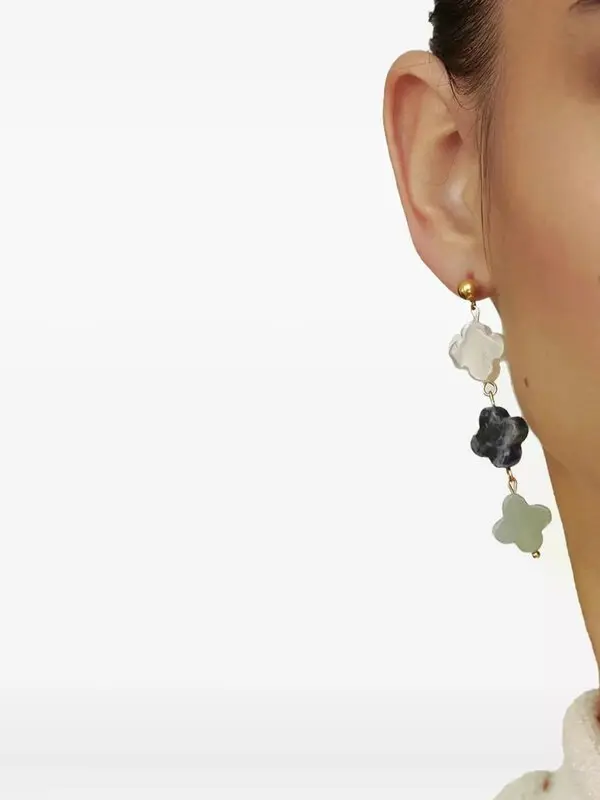 LABELLED JEWELLERY Clover Dangle Earrings