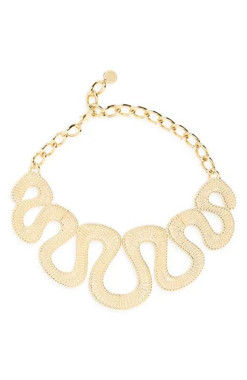 Carolina Herrera Geometric Collar Necklace - Gold