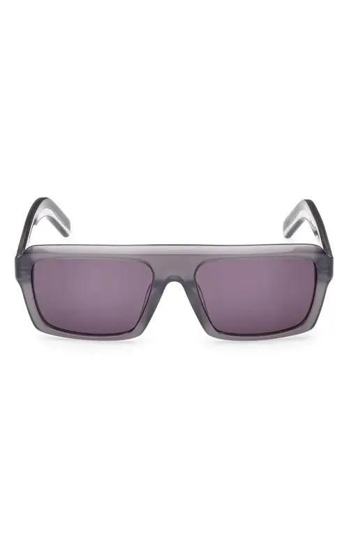 Adidas 55mm Square Sunglasses - Grey/other/smoke