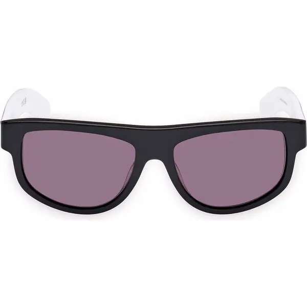 Adidas 55mm Cat Eye Sunglasses - Shiny Black/smoke