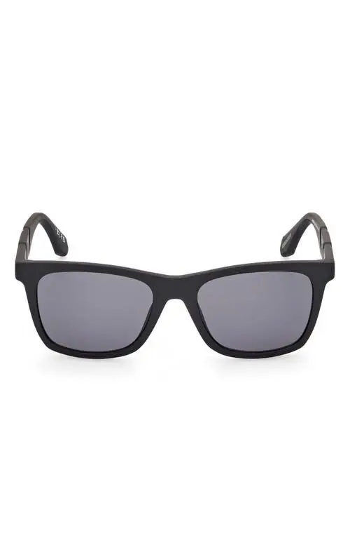 Adidas 53mm Navigator Sunglasses - Matte Black/smoke