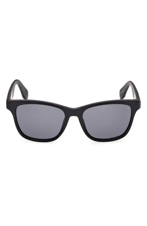 Adidas 54mm Square Sunglasses - Matte Black/smoke