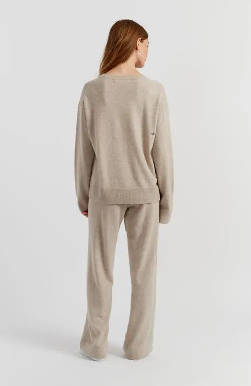 Chinti & Parker Wool-cashmere Miffy Peek-pocket Sweater - Soft Oat