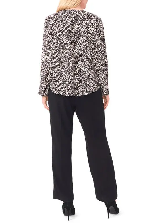 Halogen Flower Dot Wrap Top