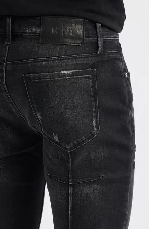RtA Clayton Skinny Jeans - Graphite Fade
