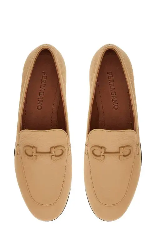 FERRAGAMO Soldy Gancio Loafer - Dark Rose Naturale