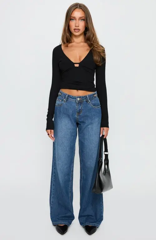 Princess Polly Cutout Long-sleeve Top