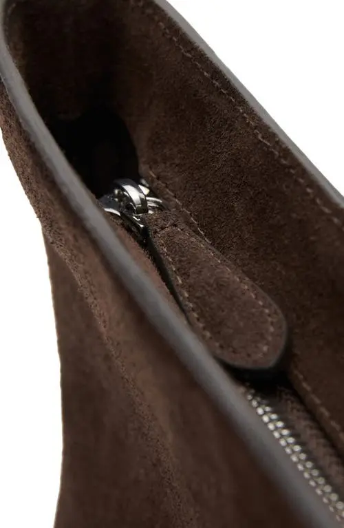 Mango Suede Shopper Tote - Brown