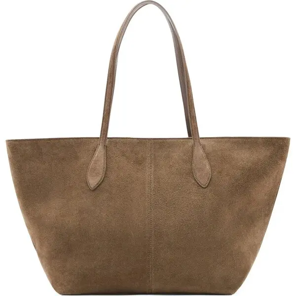 Mango Suede Shopper Tote