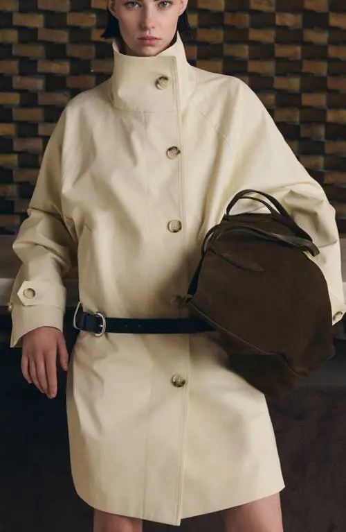 Mango Suede Shopper Tote