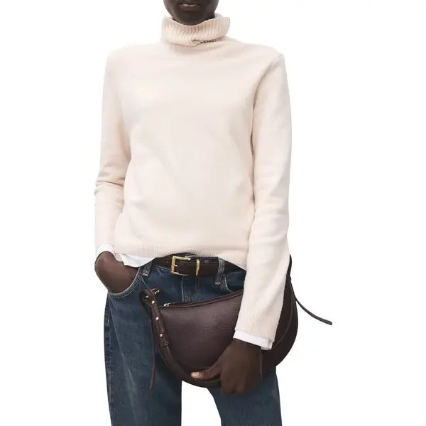 Mango Turtleneck Sweater - Ecru
