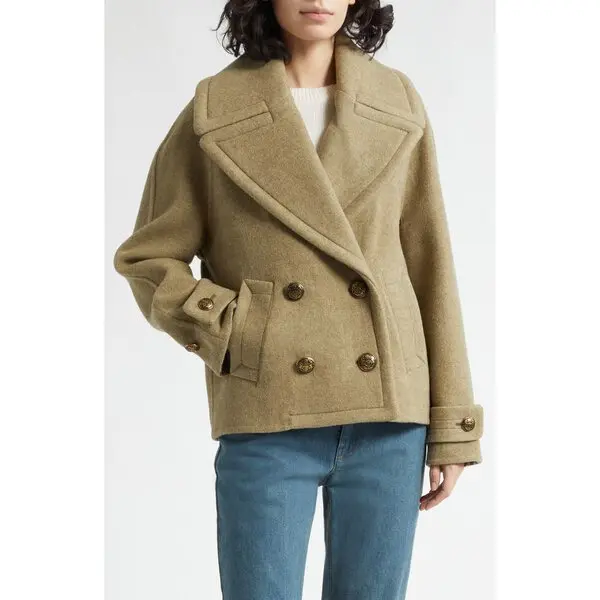 Burberry Caitlin Short Pea Coat