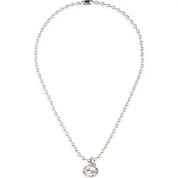 TWOJEYS Icon Ball Station Chain Necklace - Silver