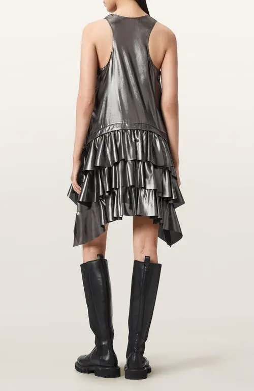 ALLSAINTS Ruffle Racerback Tank Dress