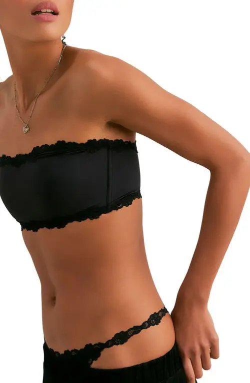 Free People Charlie Bandeau Bra - Black
