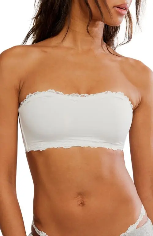 Free People Charlie Bandeau Bra - Clean Ivory