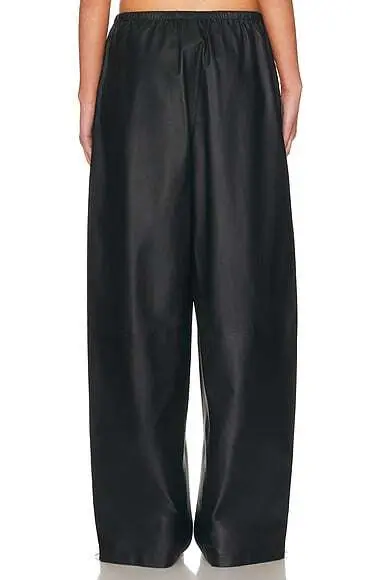 Alexander Wang Mid Rise Leather Track Pant