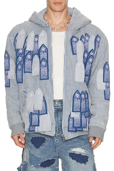 WHO DECIDES WAR Fly Away Work Jacket - Sky