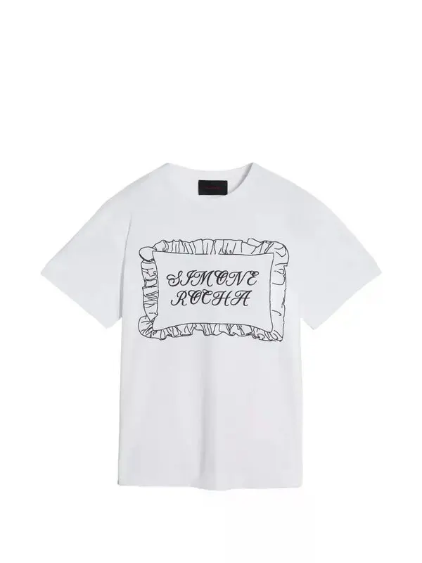 Simone Rocha Pillowcase-print T-shirt - White