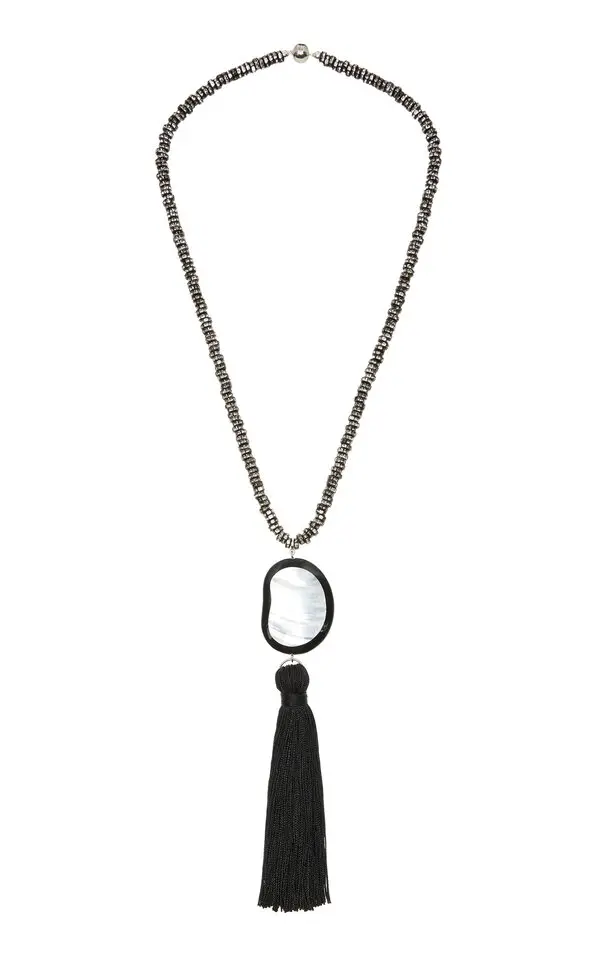 JULIETTA Ciela Tasseled Necklace - Black