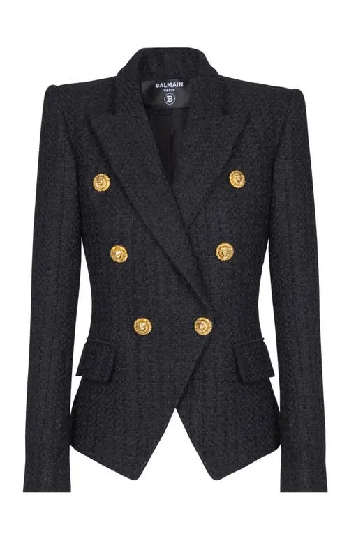 Balmain 6-button Tweed Jacket
