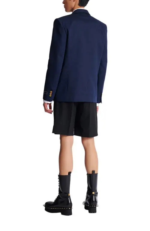 Balmain Cotton Twill Two-button Jacket