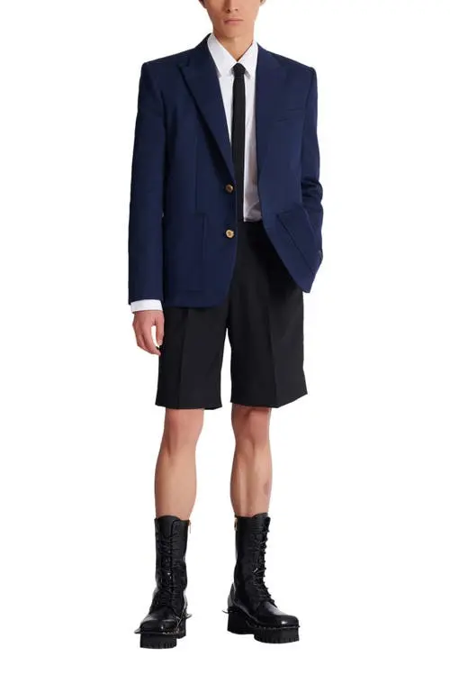 Balmain Cotton Twill 2-button Blazer