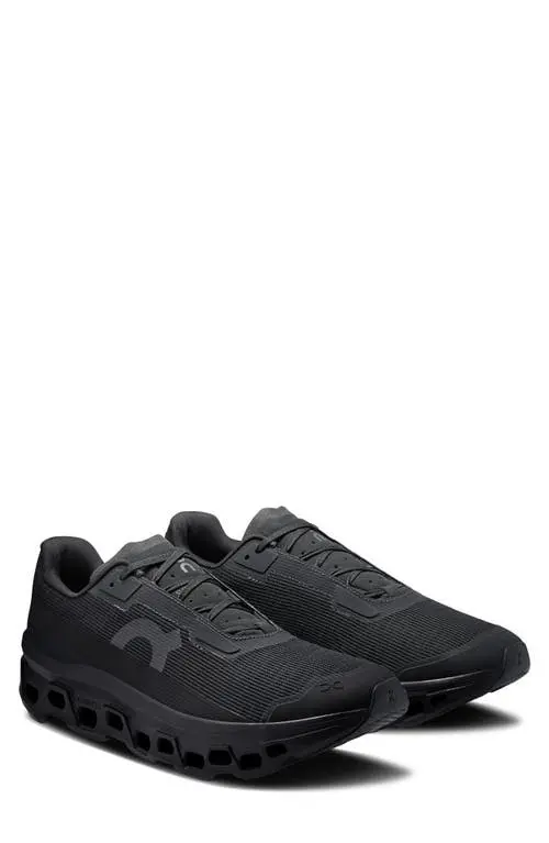 On Cloudmonster Void Sneakers - Black/black