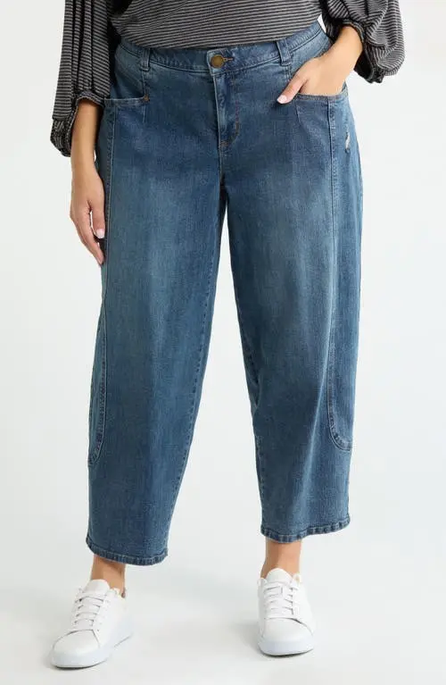 Wit & Wisdom High Waist Ankle Barrel Jeans